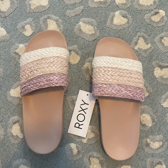 Roxy | Shoes | Nwt Roxy Slippy Jute Slides | Poshmark